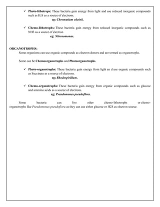 NUTRITION FOR MICROBIAL GROWTH | PDF | Nutrition | Healthy Living