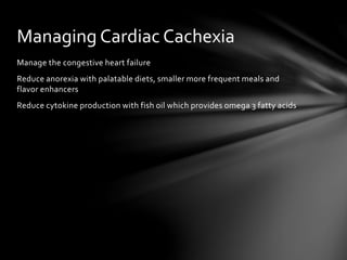 Nutrition for patients with cardiac disease | PPT