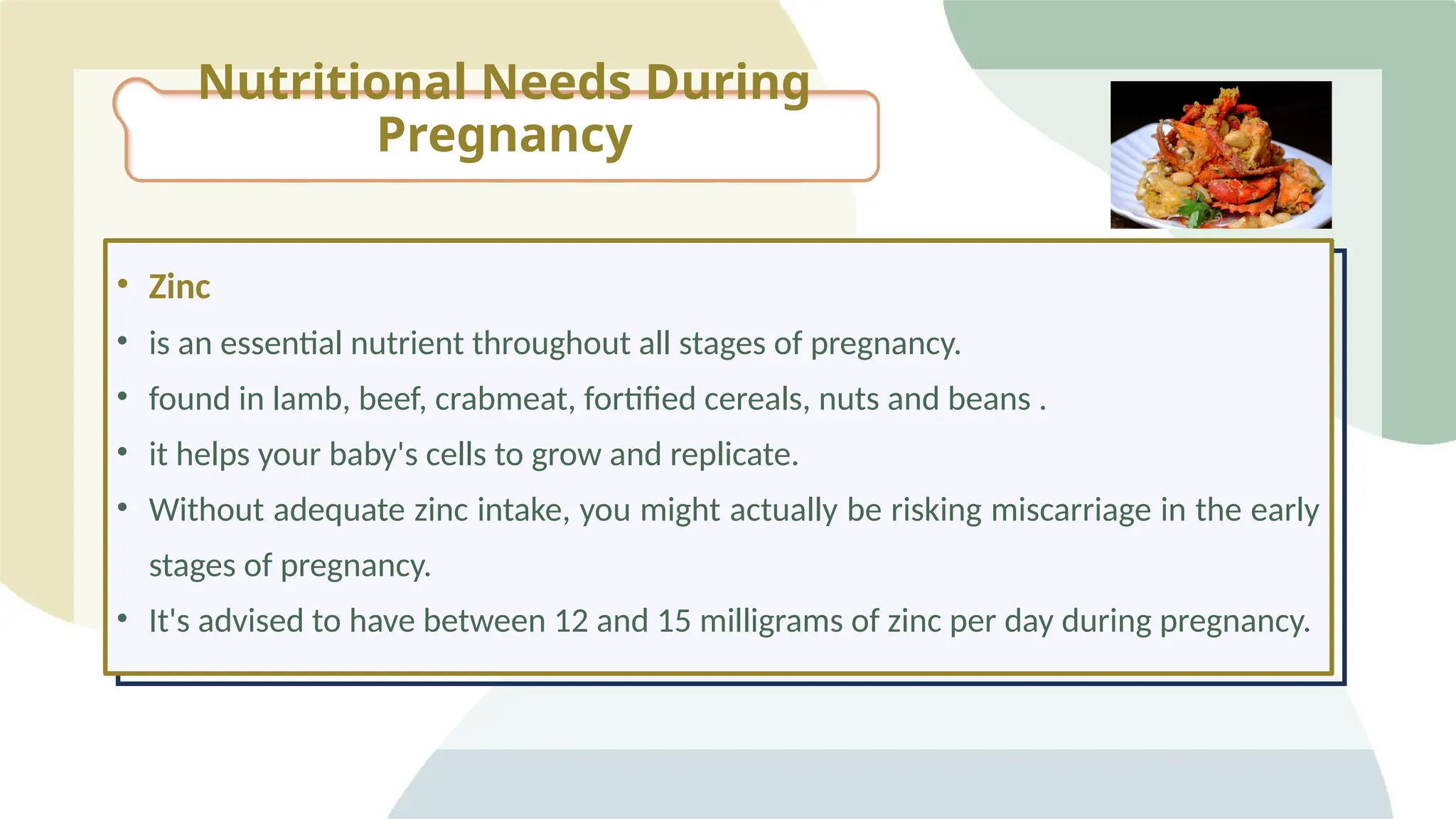 Nutritions for Pregnant Women124331241141 | PPTX