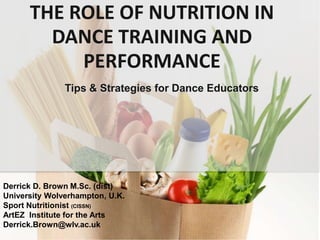 Nutrition strategies for dance educators | PPT