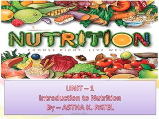Introduction to Nutrition | PPTX