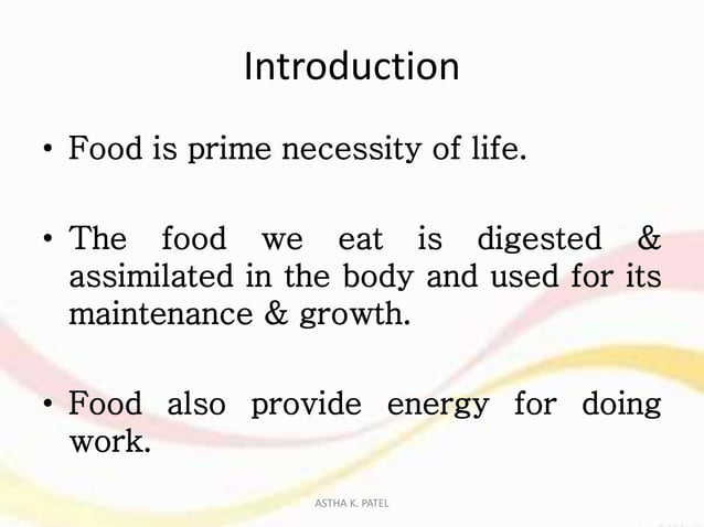 Introduction to Nutrition | PPT