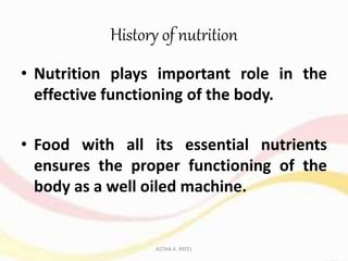 Introduction to Nutrition | PPTX