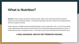 Nutrition & hydration 6th exam | PPTX