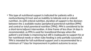 NUTRITION IN ADMITTED PATIENTS.pptxin th | PPT