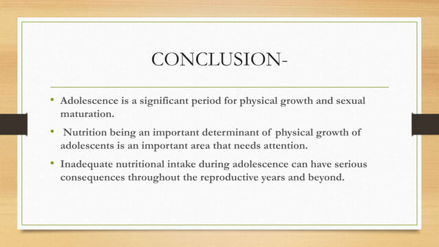 NUTRITION IN ADOLESCENCE PPT.pptx | Nutrition | Healthy Living