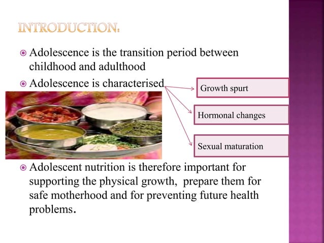Nutrition in adolescent girls and Complimentary feeding | PPTX ...
