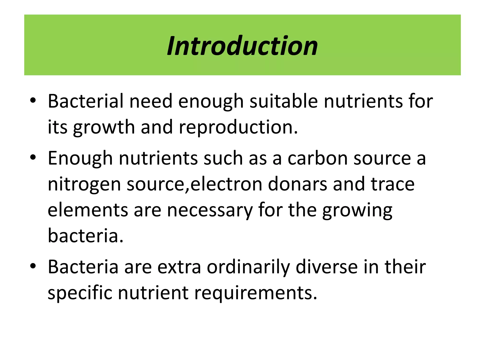 Nutrition in bacteria | PPTX