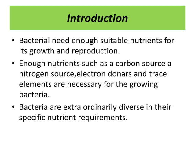 Nutrition in bacteria | PPTX