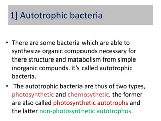 Nutrition in bacteria | PPTX