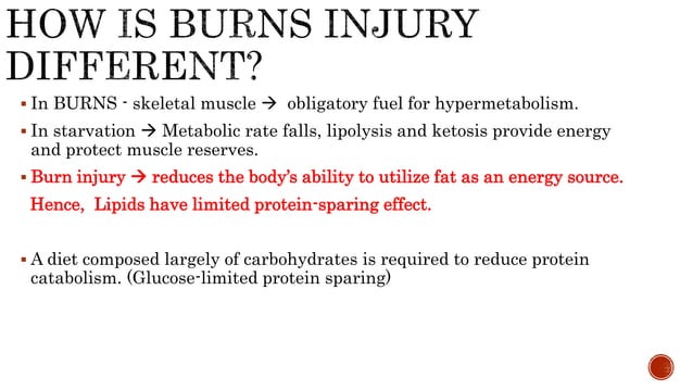 Nutrition in burns (2) | PPTX | Endocrine and Metabolic Diseases ...