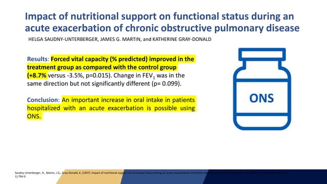 Nutrition in COPD.pptx | Lung and Respiratory Health | Diseases and Conditions