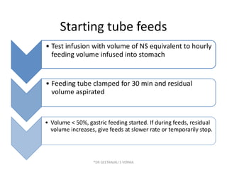 Nutrition in critically ill | PPTX