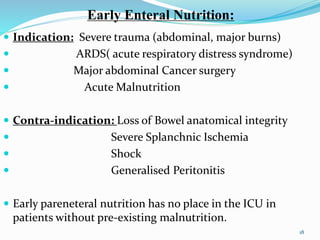 Nutrition in critically ill patients | PPTX