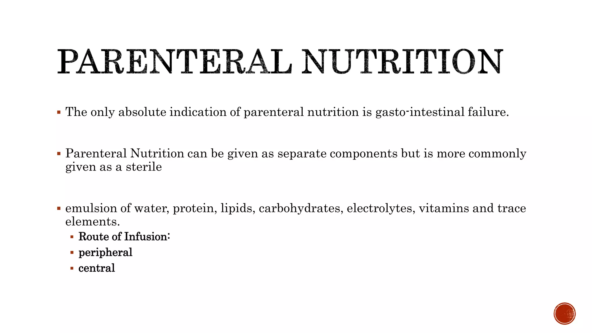 Nutrition in critically ill patients | PPTX