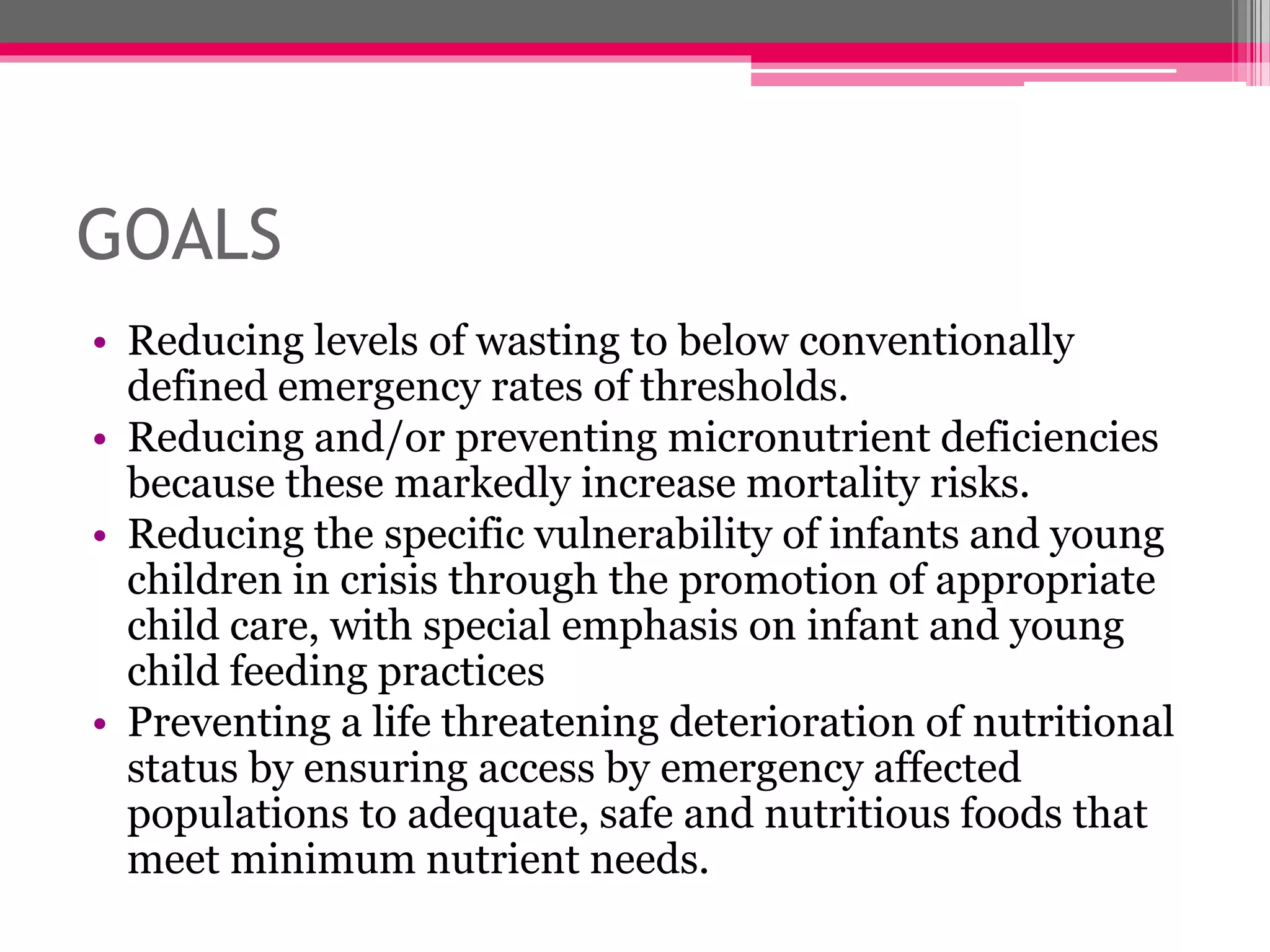 Nutrition in emergencies | PPTX