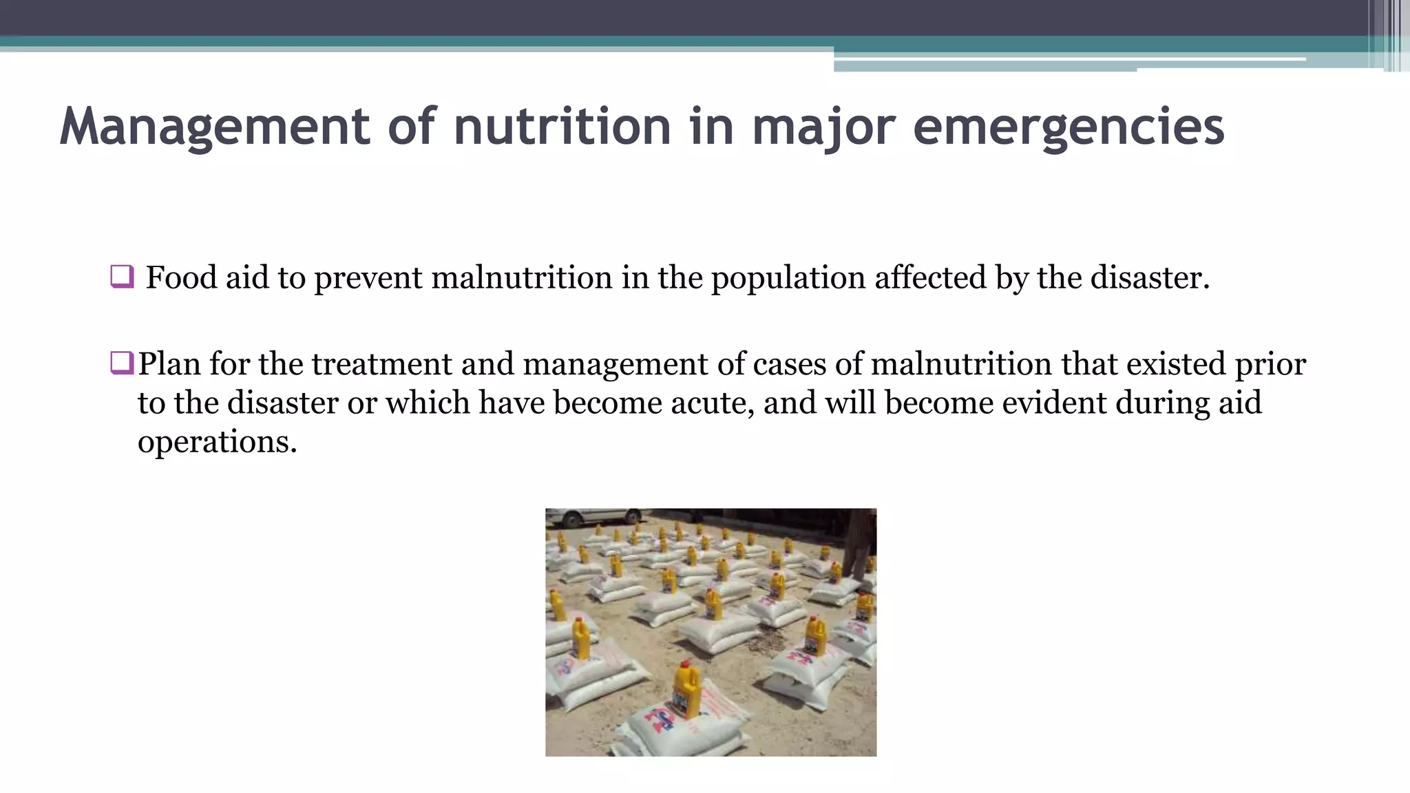 Nutrition in emergencies | PPTX