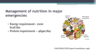 Nutrition in emergencies | PPTX