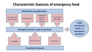 Nutrition in emergencies | PPTX
