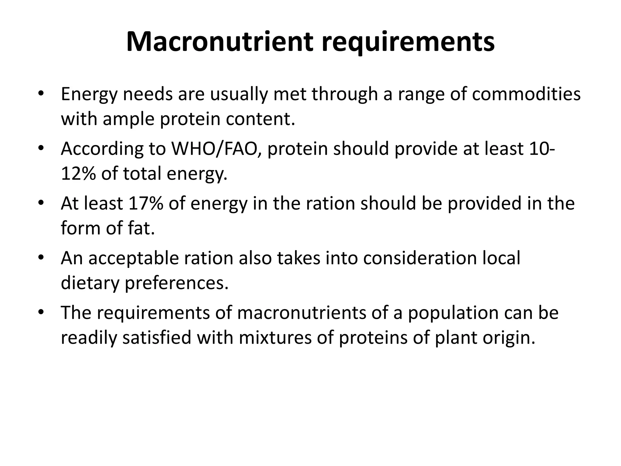Nutrition in emergency | PPTX