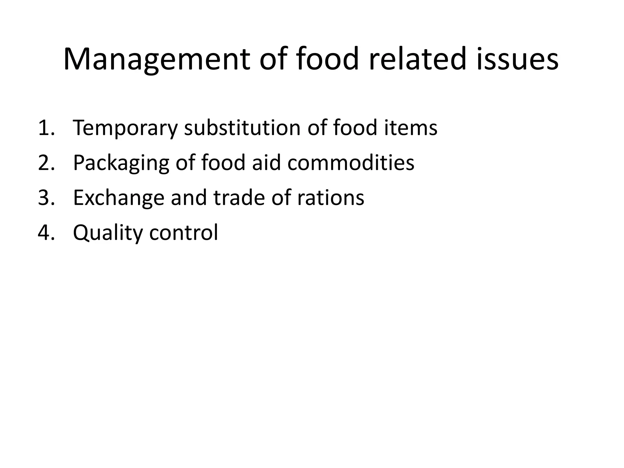 Nutrition in emergency | PPTX