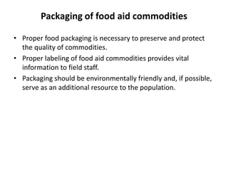 Nutrition in emergency | PPTX