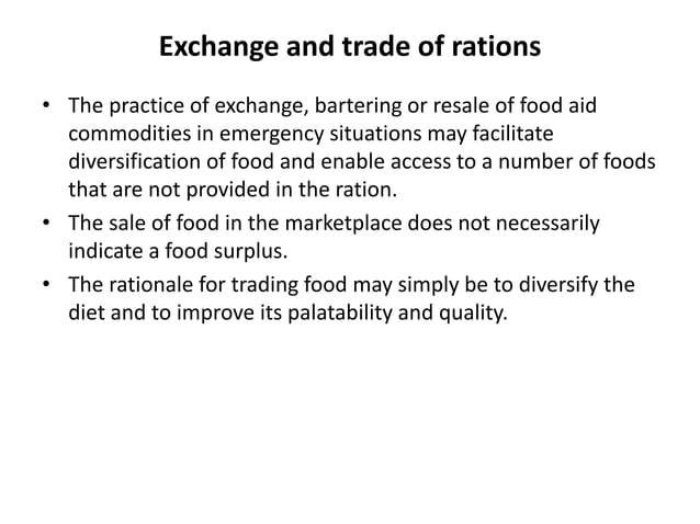 Nutrition in emergency | PPTX