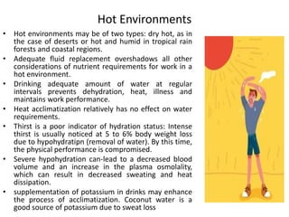 Nutrition in extreme environmental conditions | PPTX