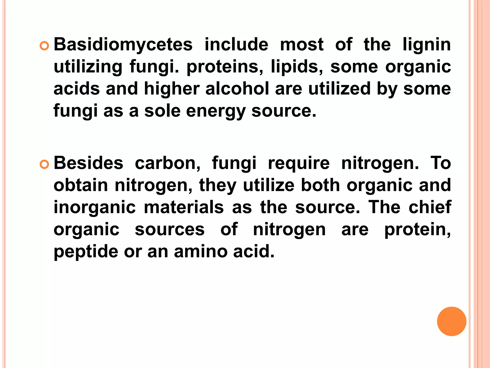 Nutrition in fungi | PPTX