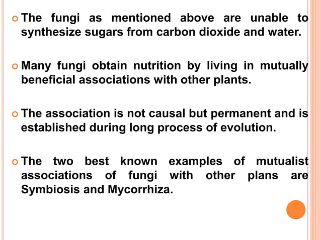 Nutrition in fungi | PPTX | Biological Sciences | Science