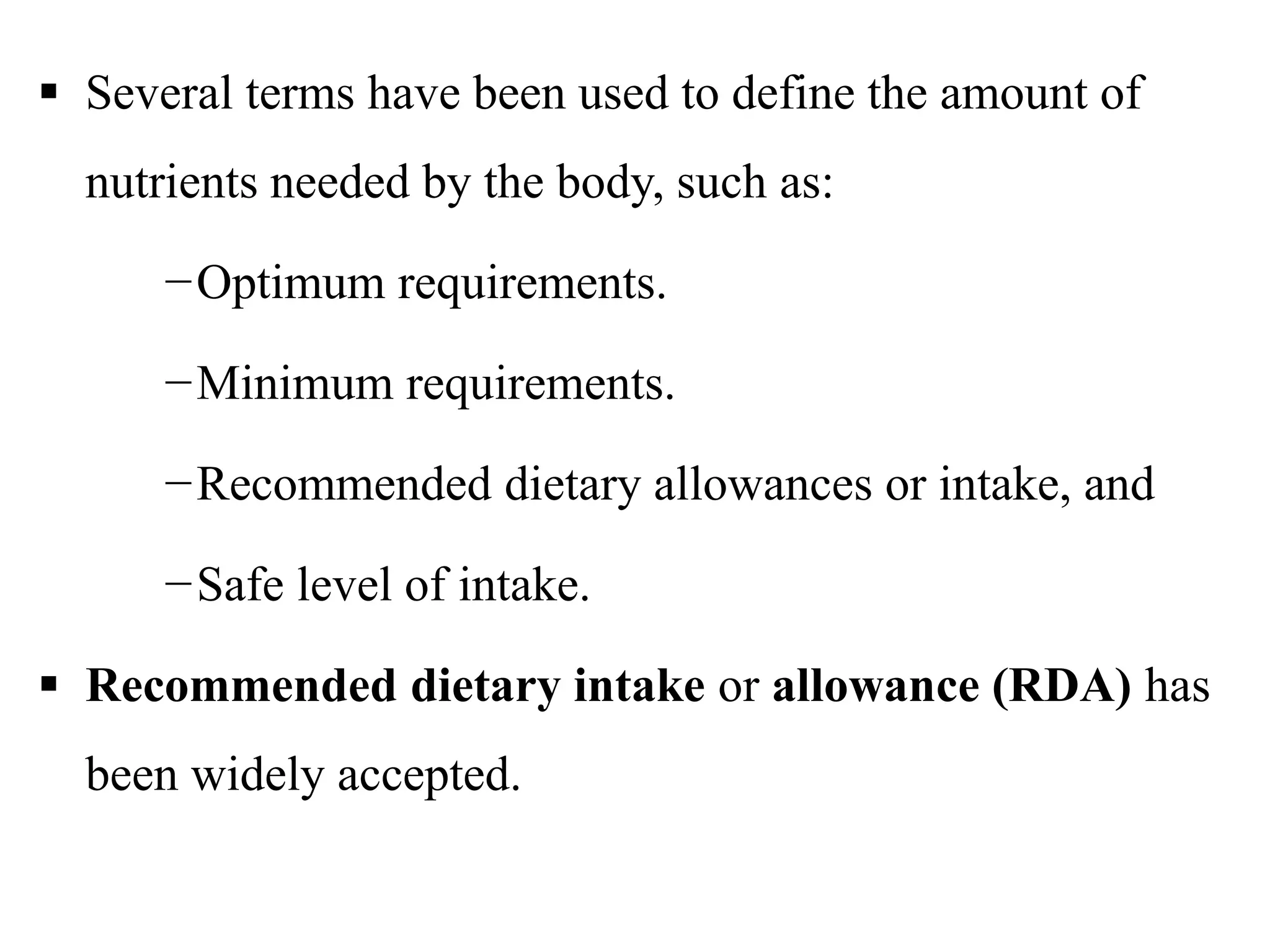 Nutrition in health and disease | PPTX