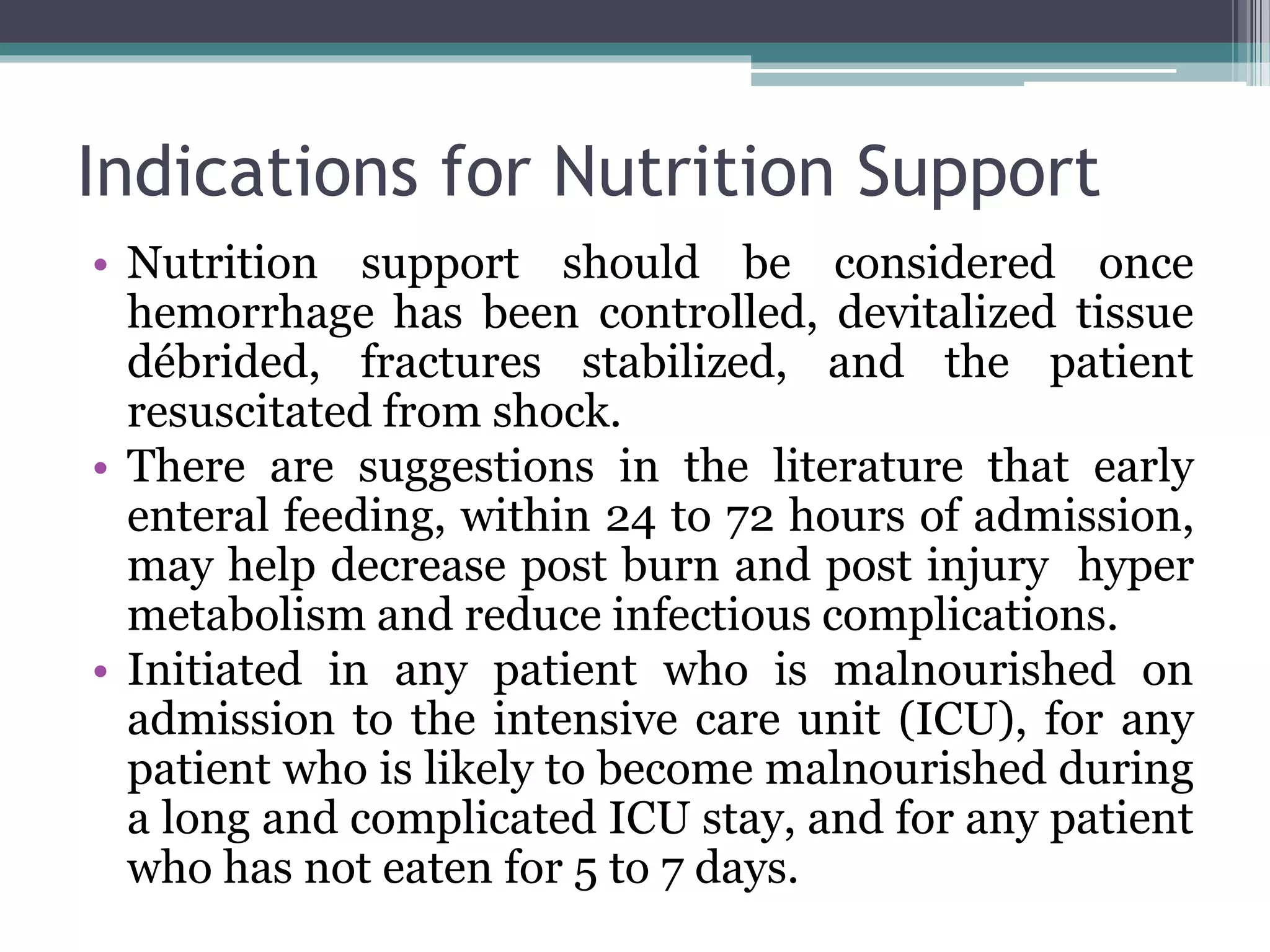 Nutrition in icu | PPTX