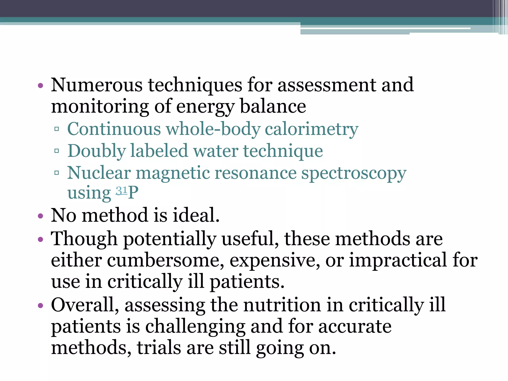 Nutrition in icu | PPTX