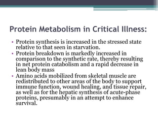 Nutrition in icu | PPTX