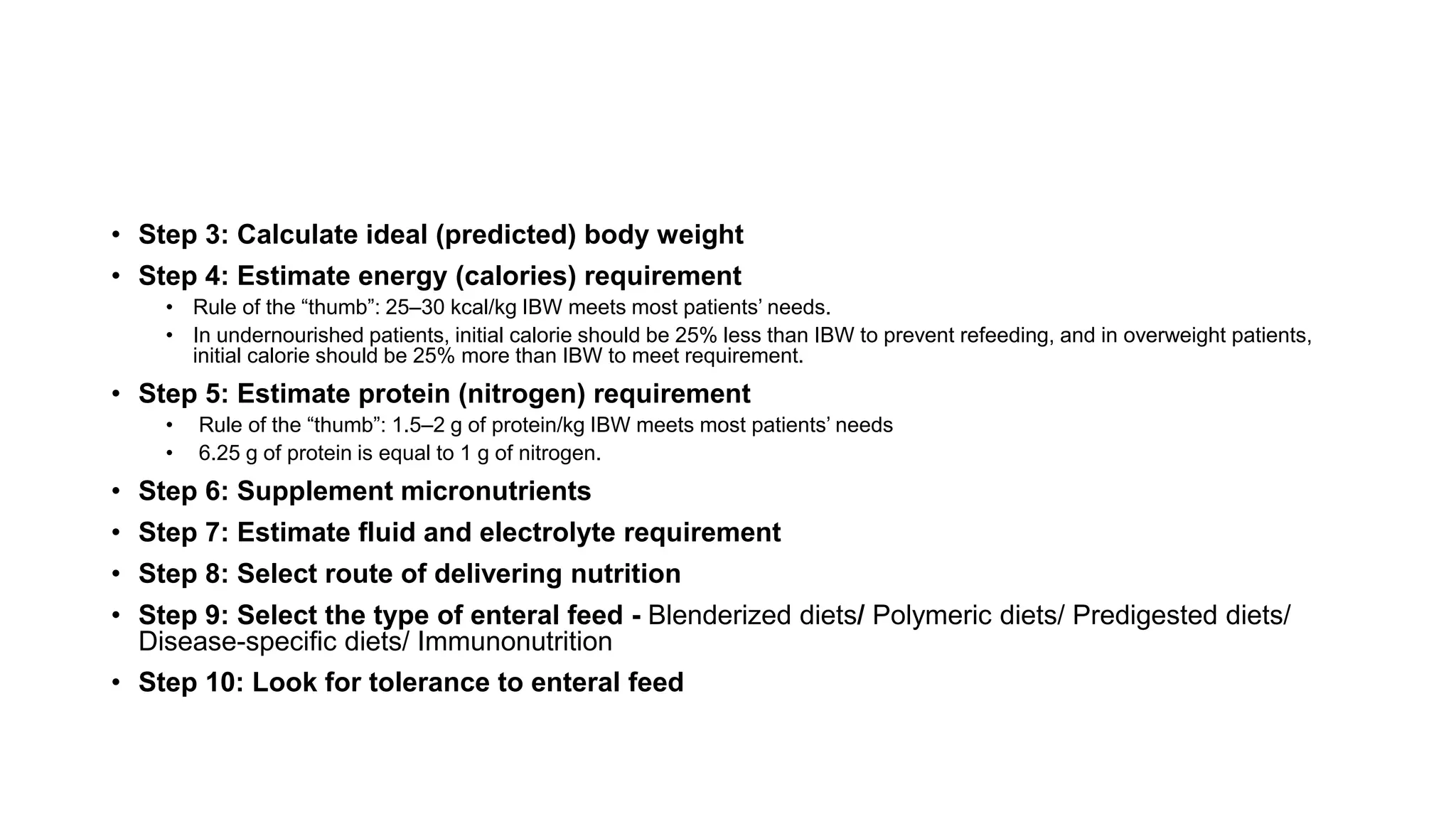 Nutrition in ICU part 1 | PPTX