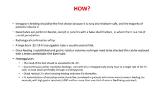Nutrition in ICU part 1 | PPTX
