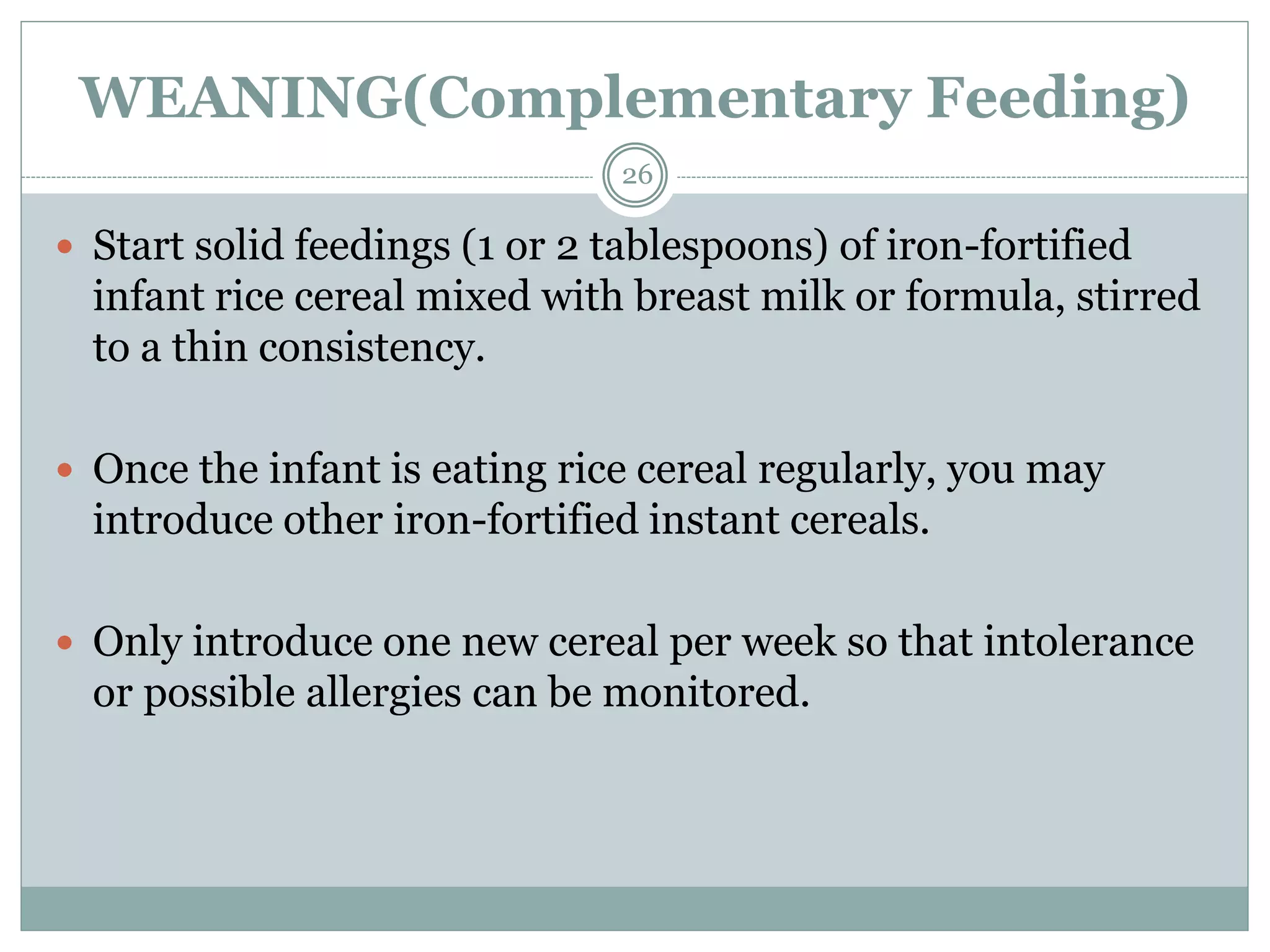 Nutrition in infancy | PPTX