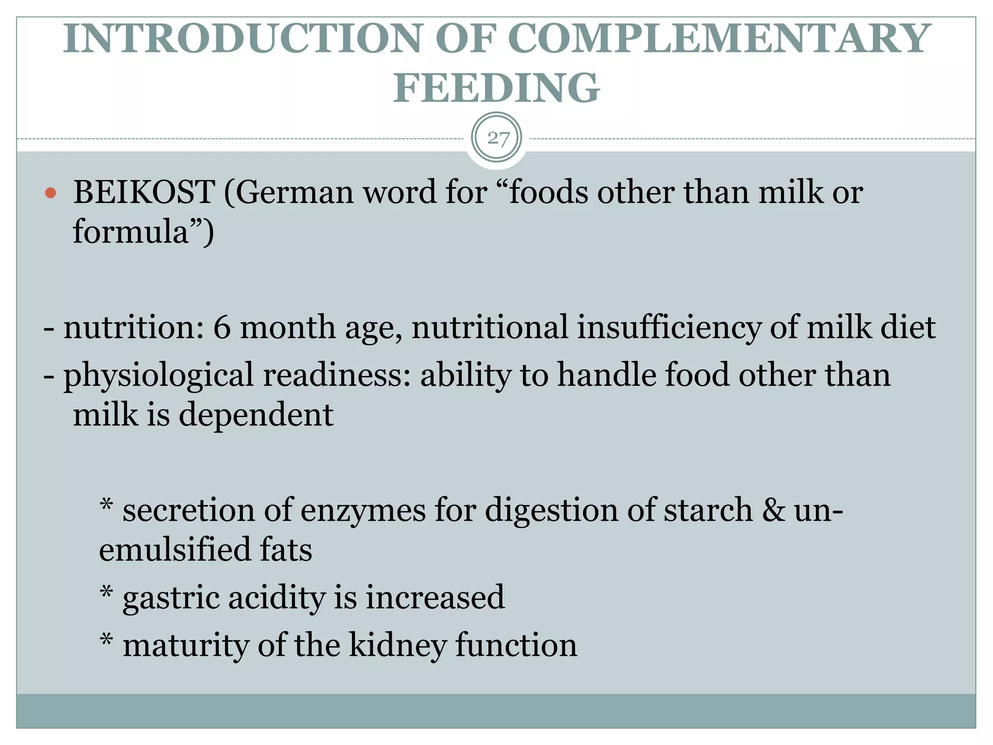 Nutrition in infancy | PPTX