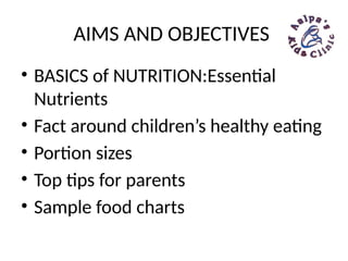 nutrition in kids, plays a vital role in their development and growth ...