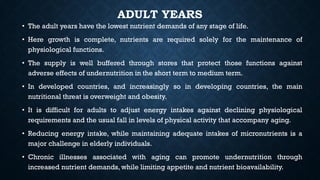 NUTRITION IN LIFESPAN | PDF