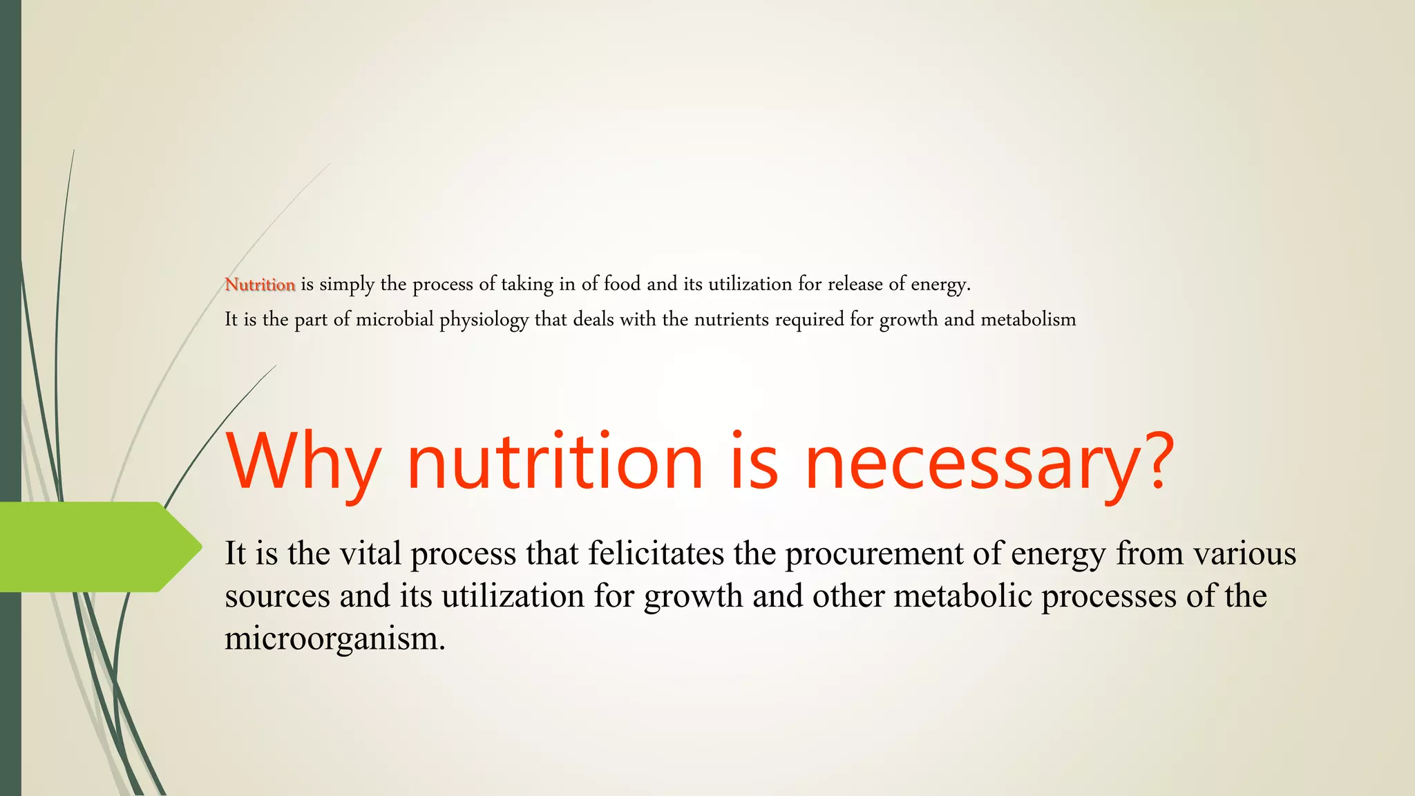 Nutrition in microorganisms | PPTX