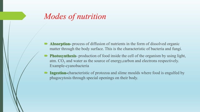 Nutrition in microorganisms | PPTX | Nutrition | Healthy Living
