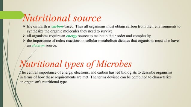 Nutrition in microorganisms | PPTX | Nutrition | Healthy Living