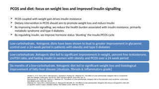 Nutrition in PCOS and physiology of PCOS | PPTX