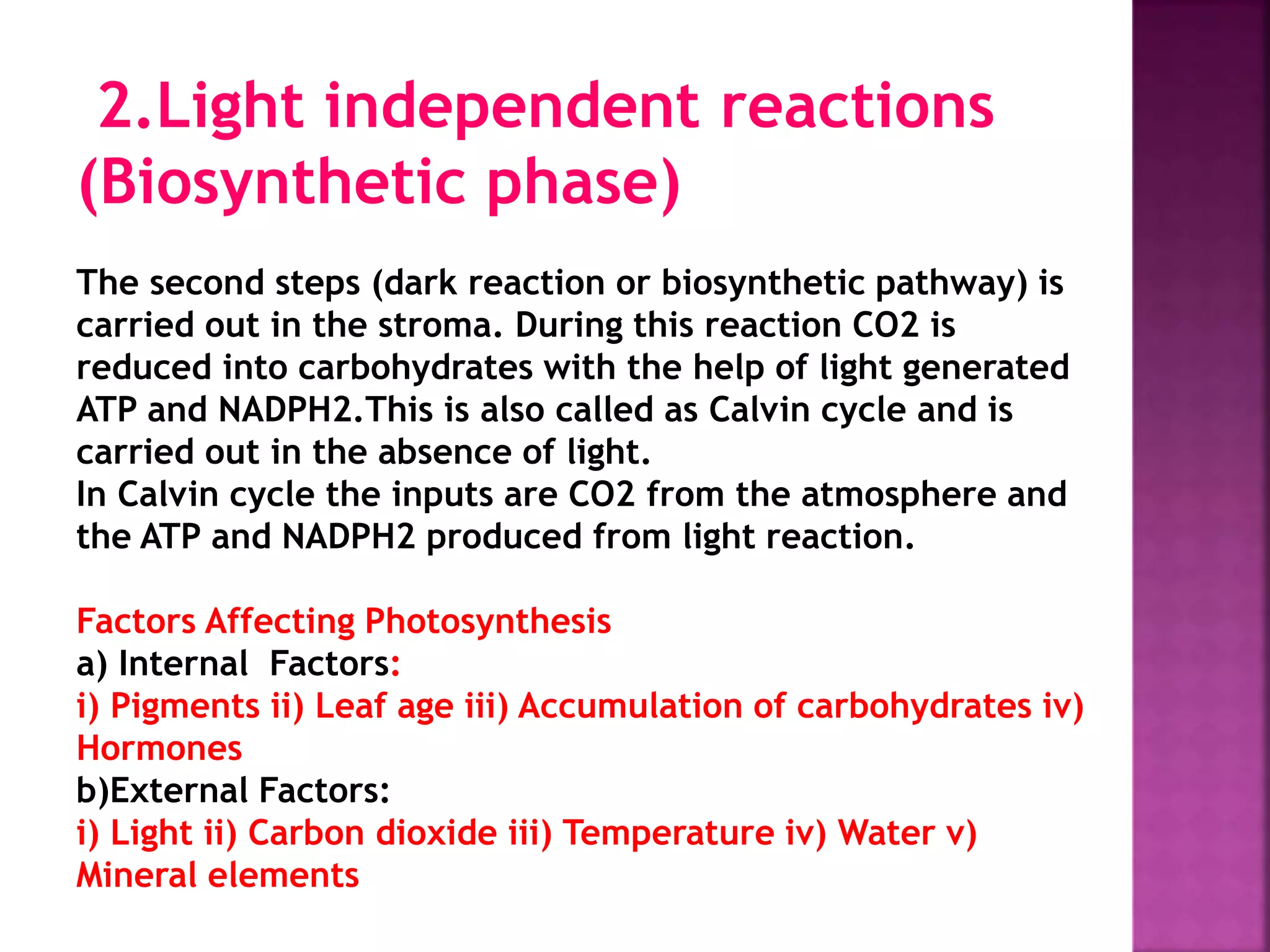 Nutrition in plants- Photosynthesis | PPTX