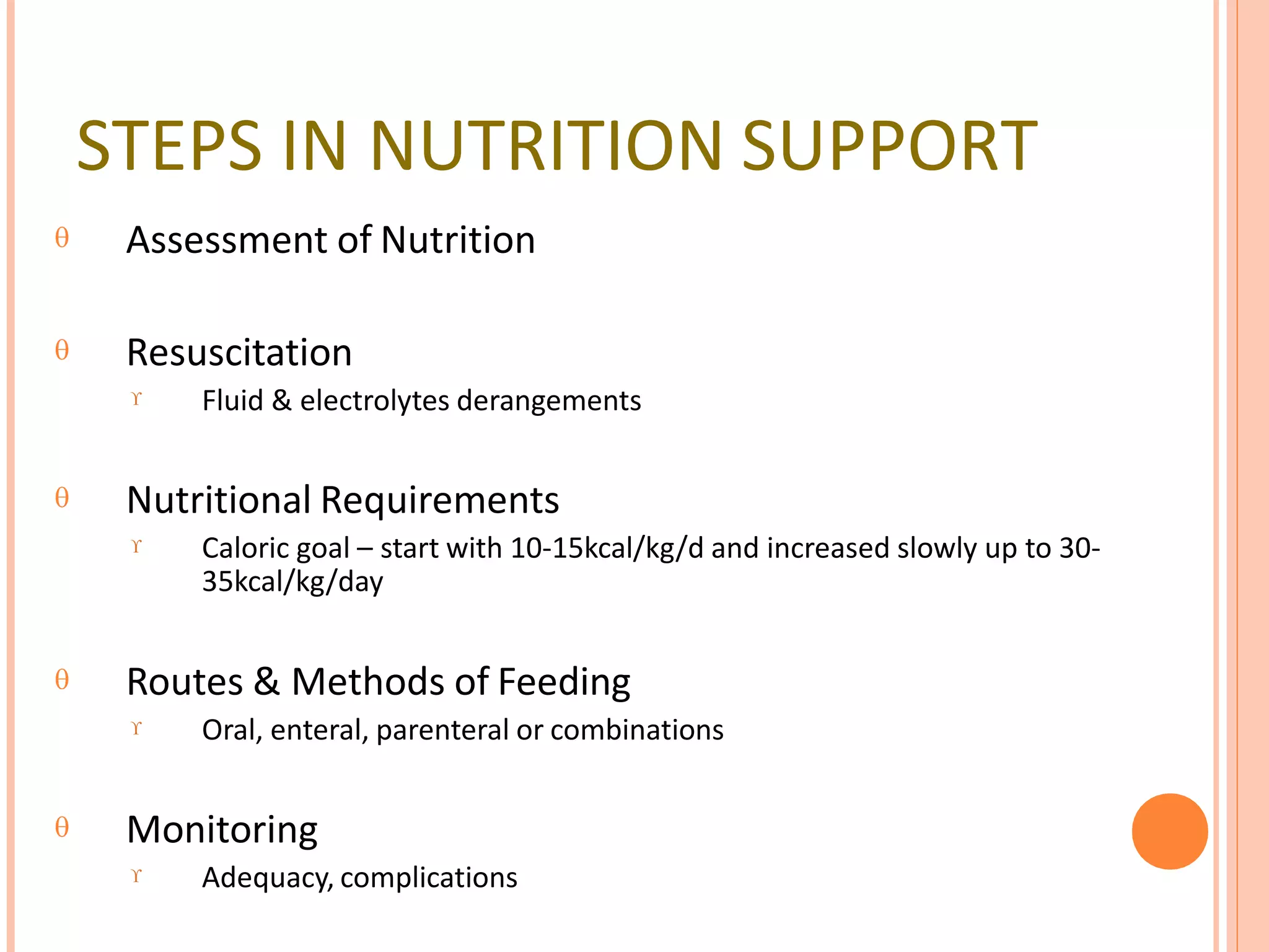Nutrition in surgery | PPTX