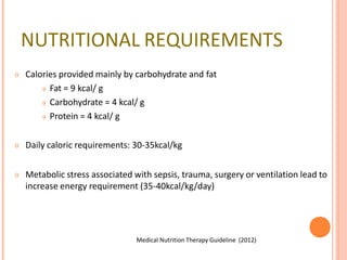 Nutrition in surgery | PPTX