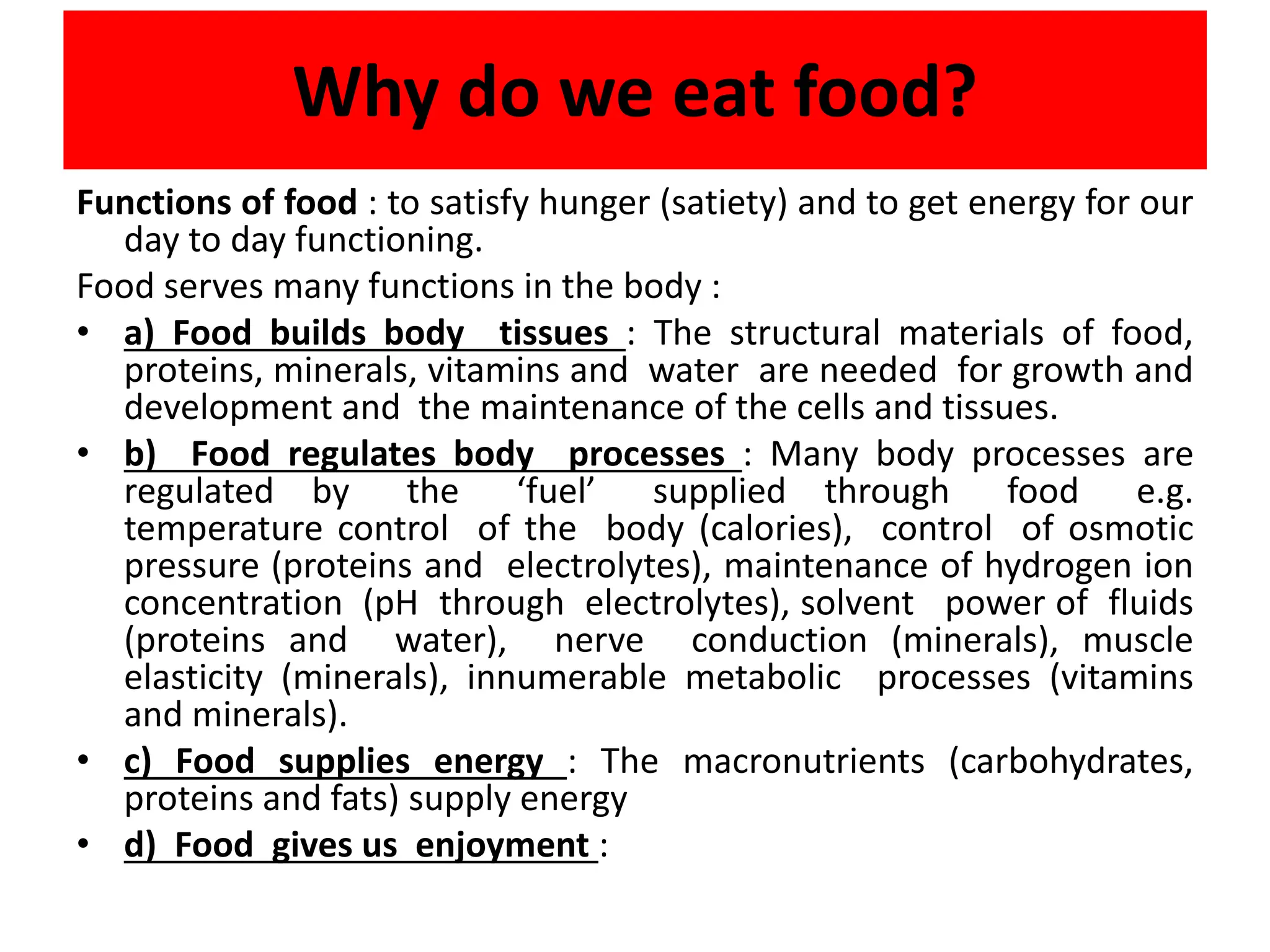 Nutrition Introduction for MBBS Students | PPTX