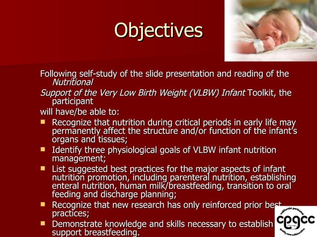 Nutrition in vlbw infants | PPT