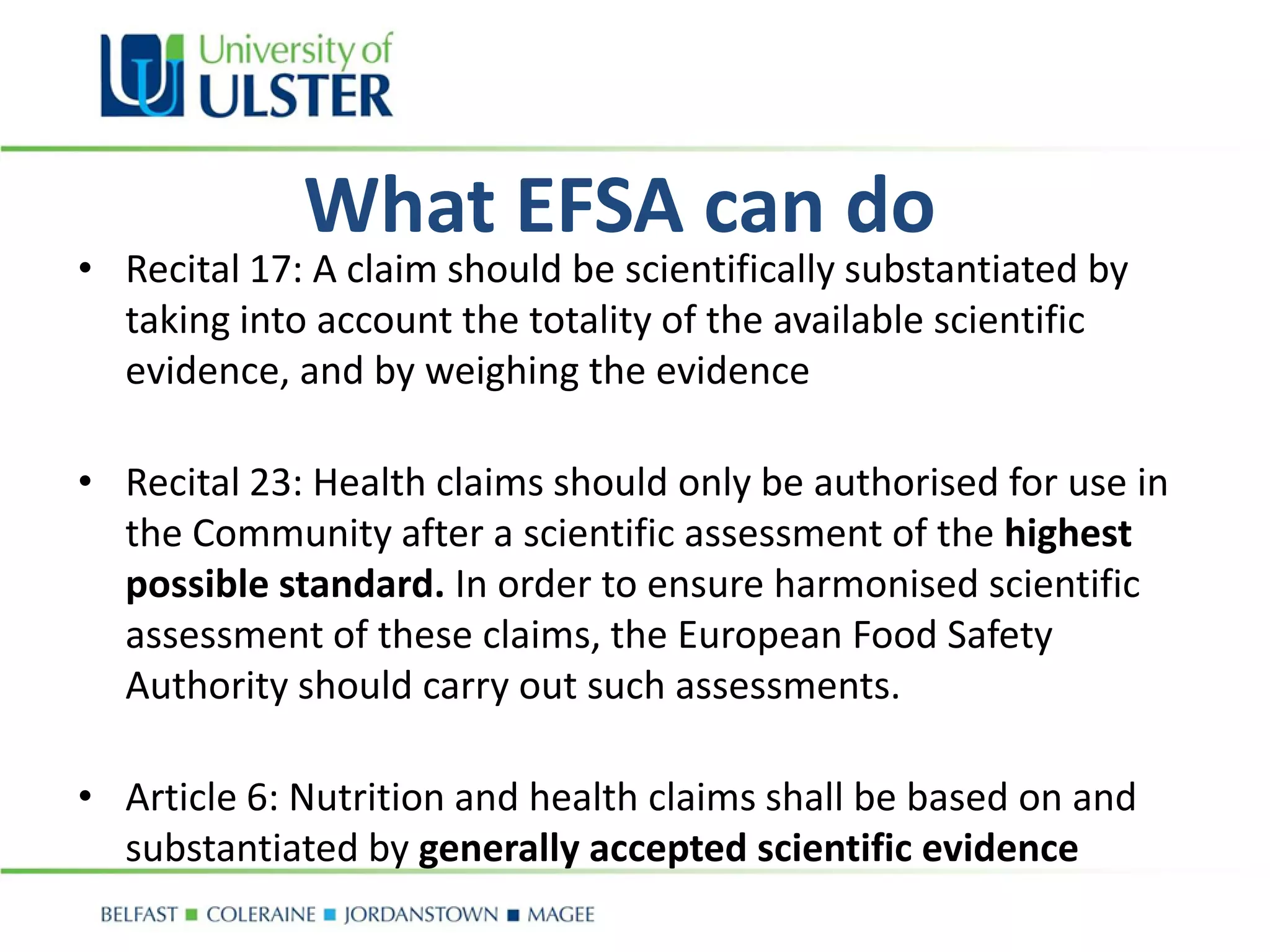 Nutrition Labeling & Claims EU 2012 | PDF